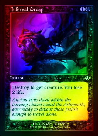 Infernal Grasp (Retro Frame) – 0385 – Foil – Metagame TCG