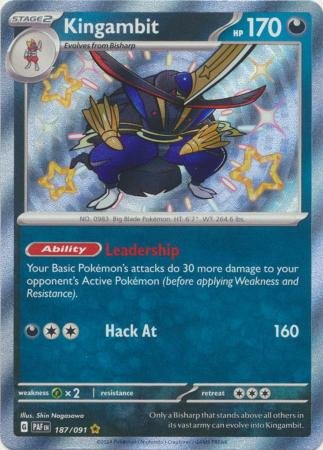 Kingambit – 187/091 – Shiny Rare – Metagame TCG