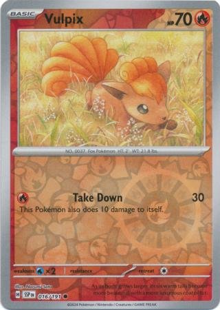 Vulpix – 016/191 – Common Reverse Holo - Metagame TCG